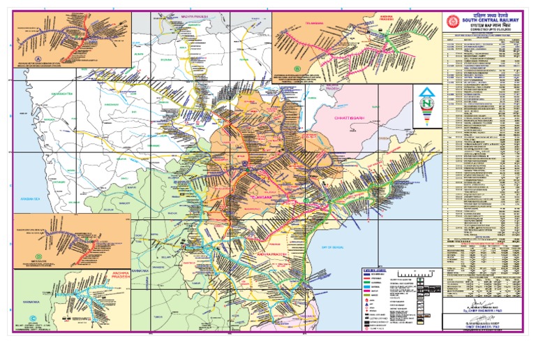 SCR - Railway Map | PDF