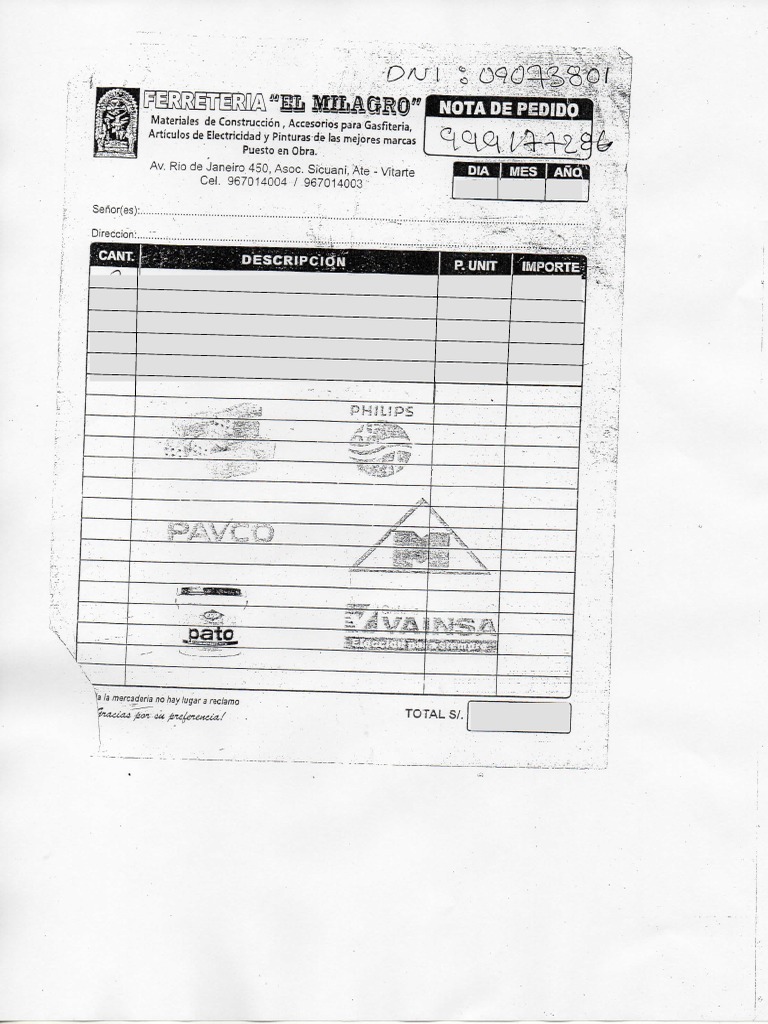 Nota de Pedido.pdf | PDF