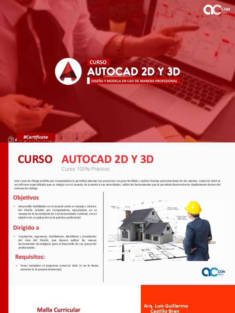 Brochure AutoCAD Mayo | PDF | Cad automático | Geometria plana)