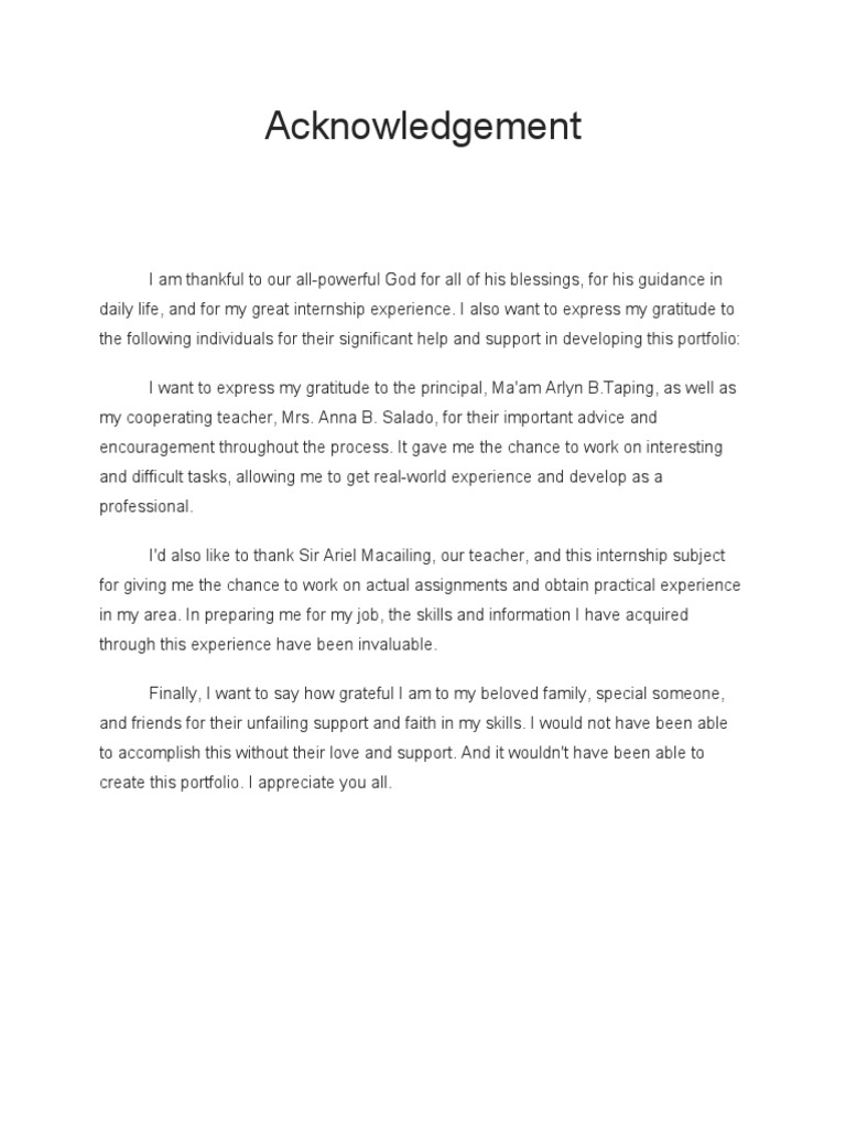 A Grateful Student Reflects on the Support Received During Their ...