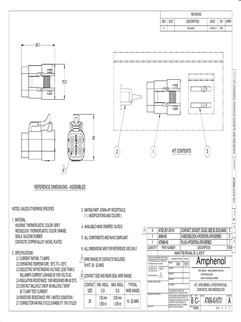 Atm06 4S Kit01 | PDF | Electrical Connector | Electrical Equipment