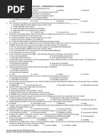 Exam Tos Sample Exam For Tos | PDF | Educational Assessment | Multiple ...