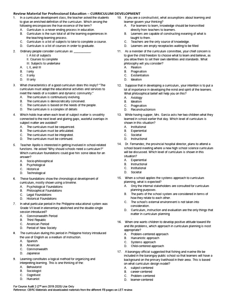 Curriculum Final | PDF