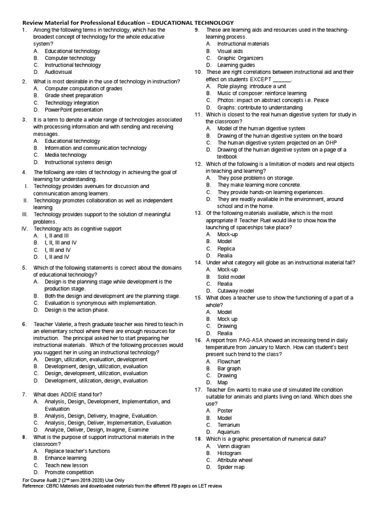 Educ Tech | PDF | Educational Technology | Distance Education