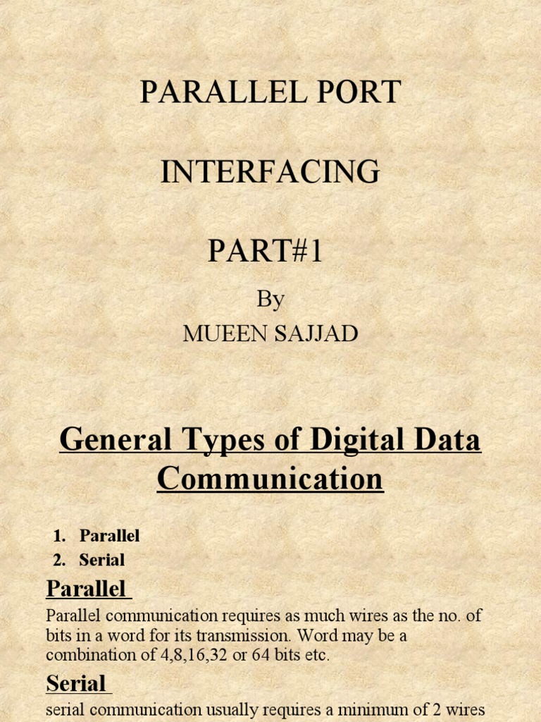 Parallel Port | PDF | Logic Gate | Computing