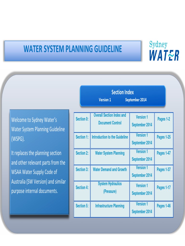Sydney Water Planning Guideline 2014 | PDF | Reliability Engineering | Risk