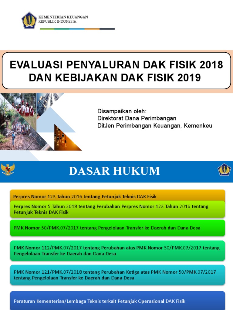 Bahan DAK Fisik 2018+reviu APIP - sosPMK121 - 2 | PDF