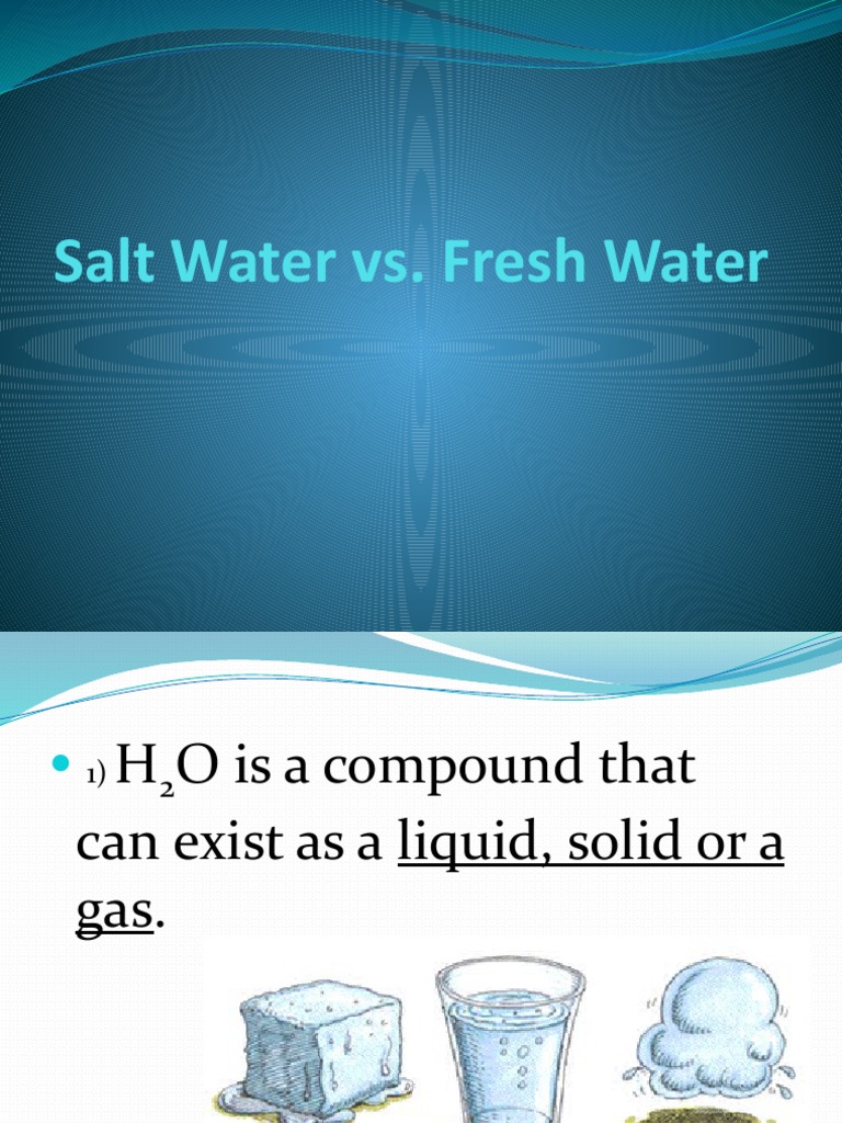 Salt Water Vs Fresh Water Tanks
