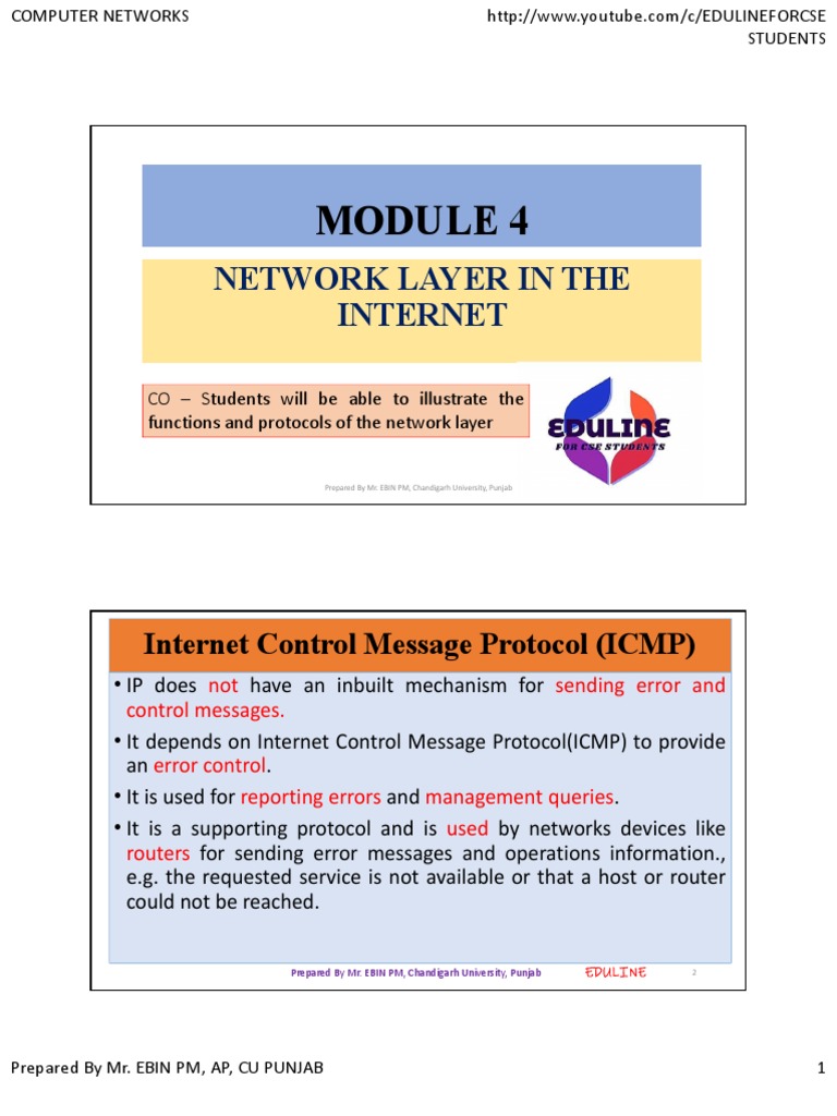 CN Module 4 PDF | PDF | Ip Address | Computer Network