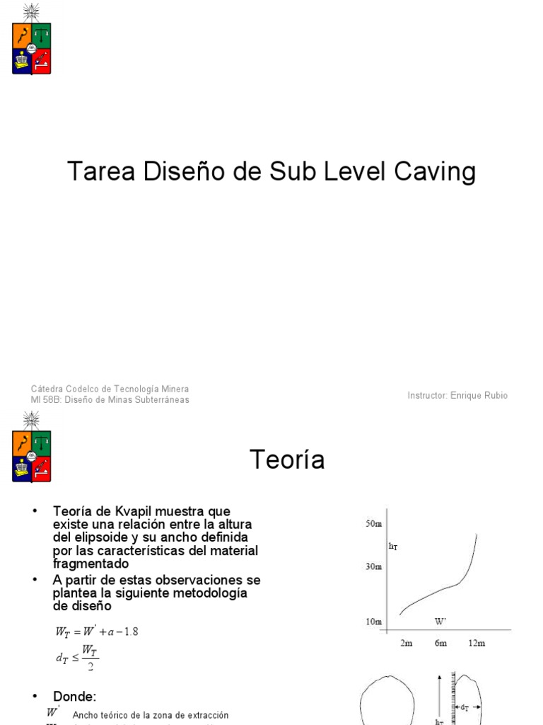 Tarea Diseno de Sub Level Caving | PDF | Naturaleza | Ciencias fisicas