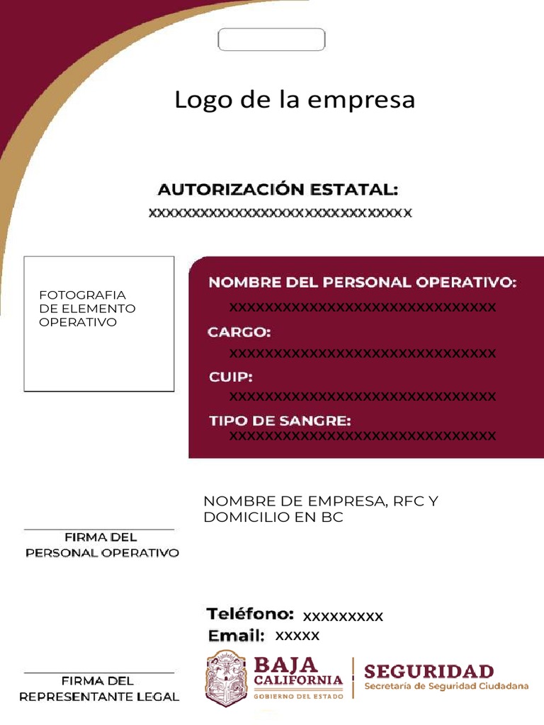 Gafete Secretaria | PDF