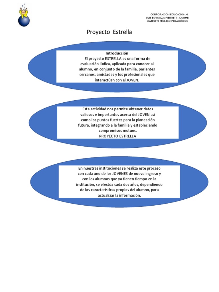 Proyecto Estrella: Evaluación Integral Infantil | PDF