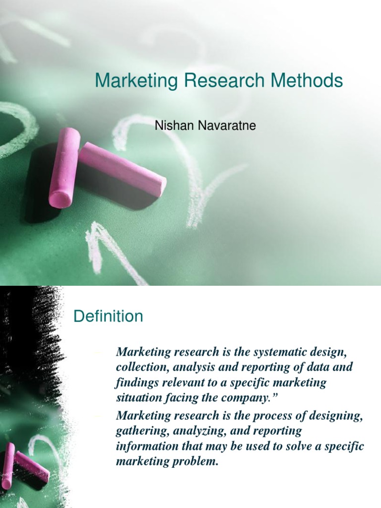 Market Research Methods New - 5562f0042194a | PDF | Marketing Research ...