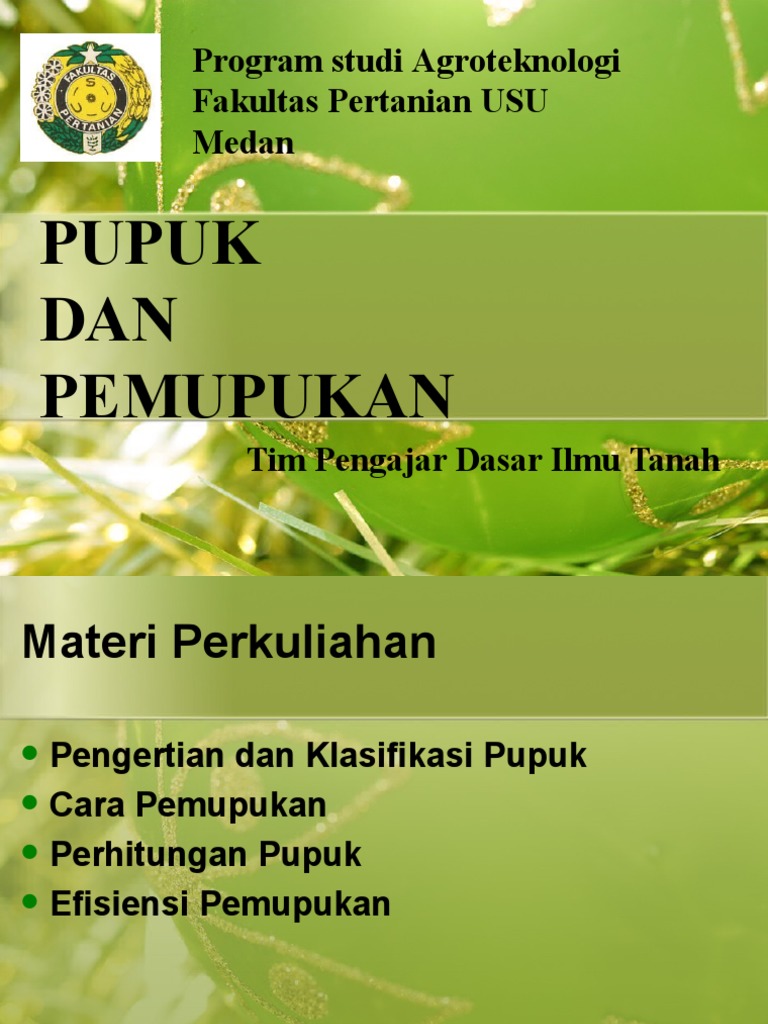 Pupuk Dan Pemupukan | PDF