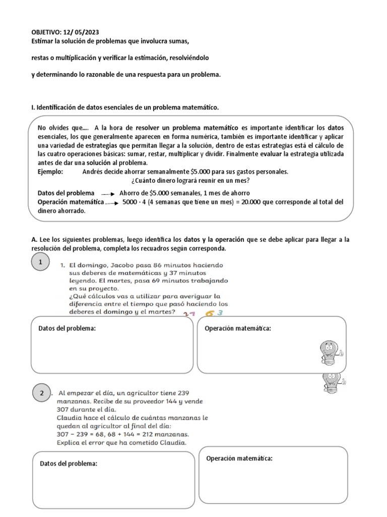 Problemas de Sumas y Restas Matemáticas | PDF