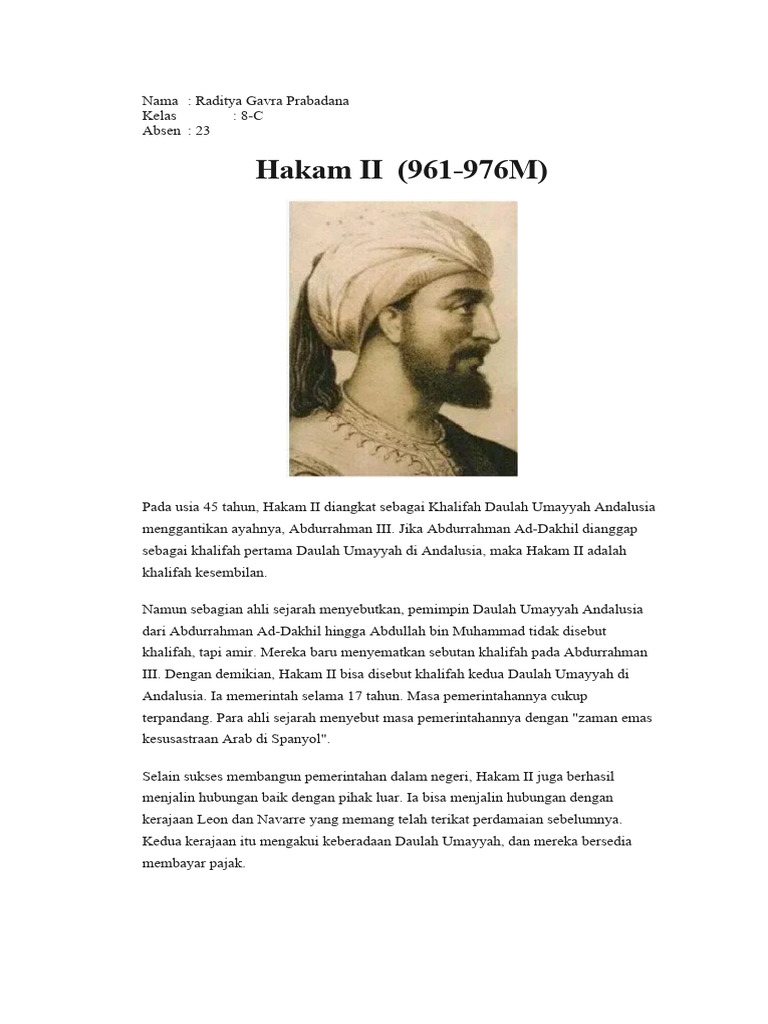 Hakam II (961-976M) | PDF