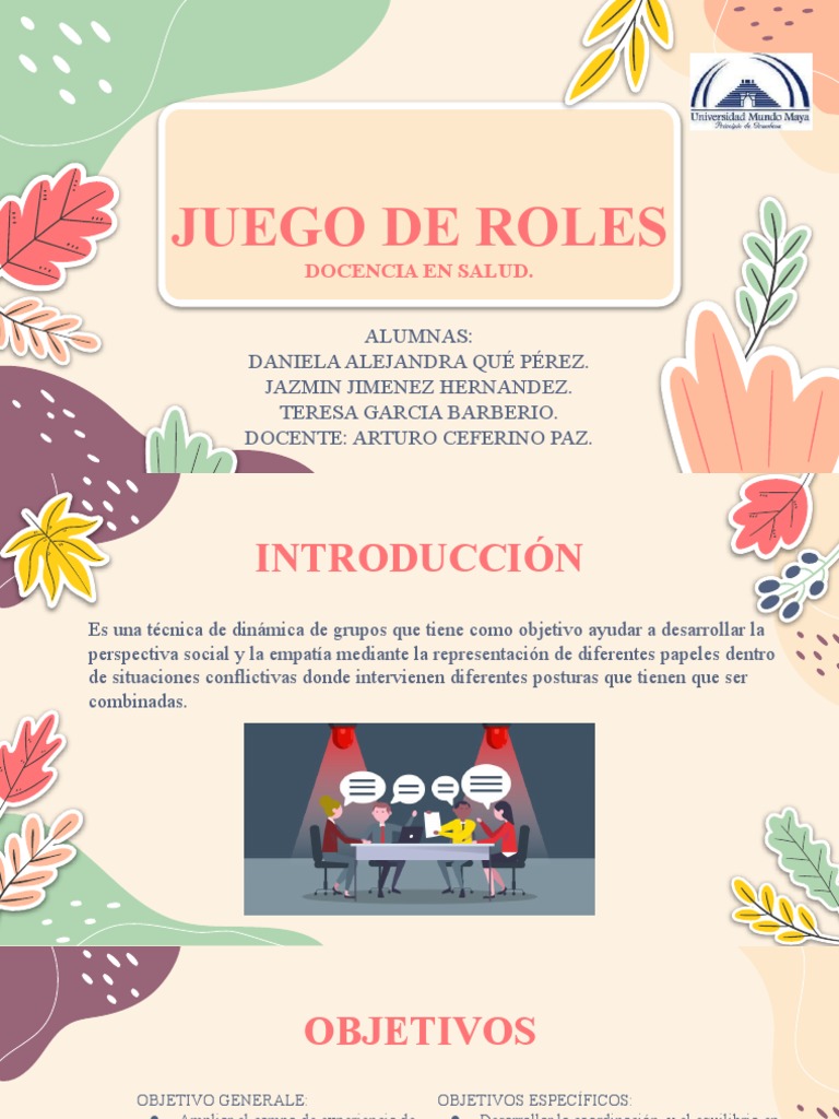 Juego de Roles en Docencia de Salud | PDF | Maestros | Enseñando