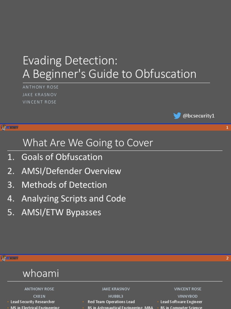 A Beginner's Guide to Evading Detection | PDF | Malware | Antivirus Software