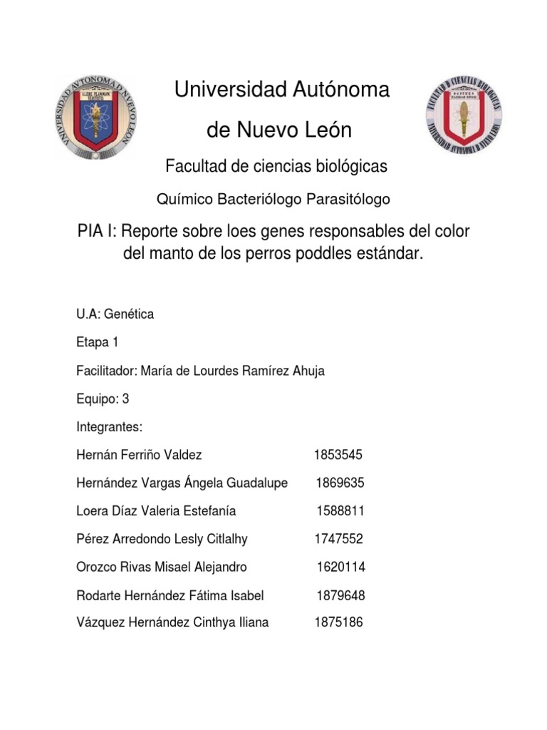 PIA Eq3 Genetica | PDF | Dominancia (Genética) | Alelo