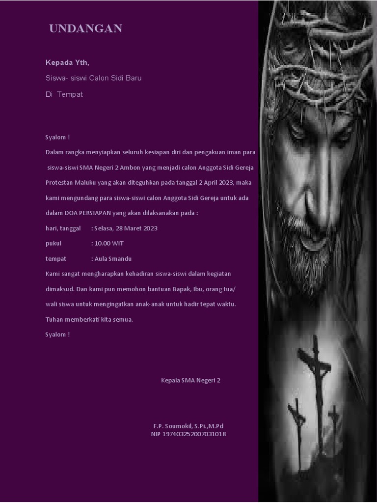 UNDANGAN Siswa Sidi | PDF