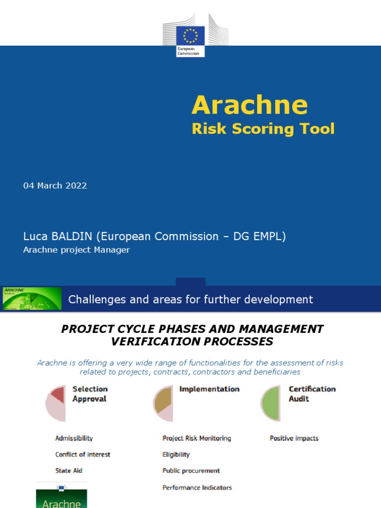 3 Arachne Risk Scoring tool - Luca BALDIN | PDF | European Union | Risk