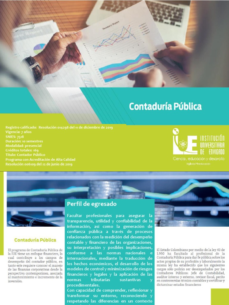 Plan de Estudios Contaduria Publica | PDF | Contabilidad | Auditoría