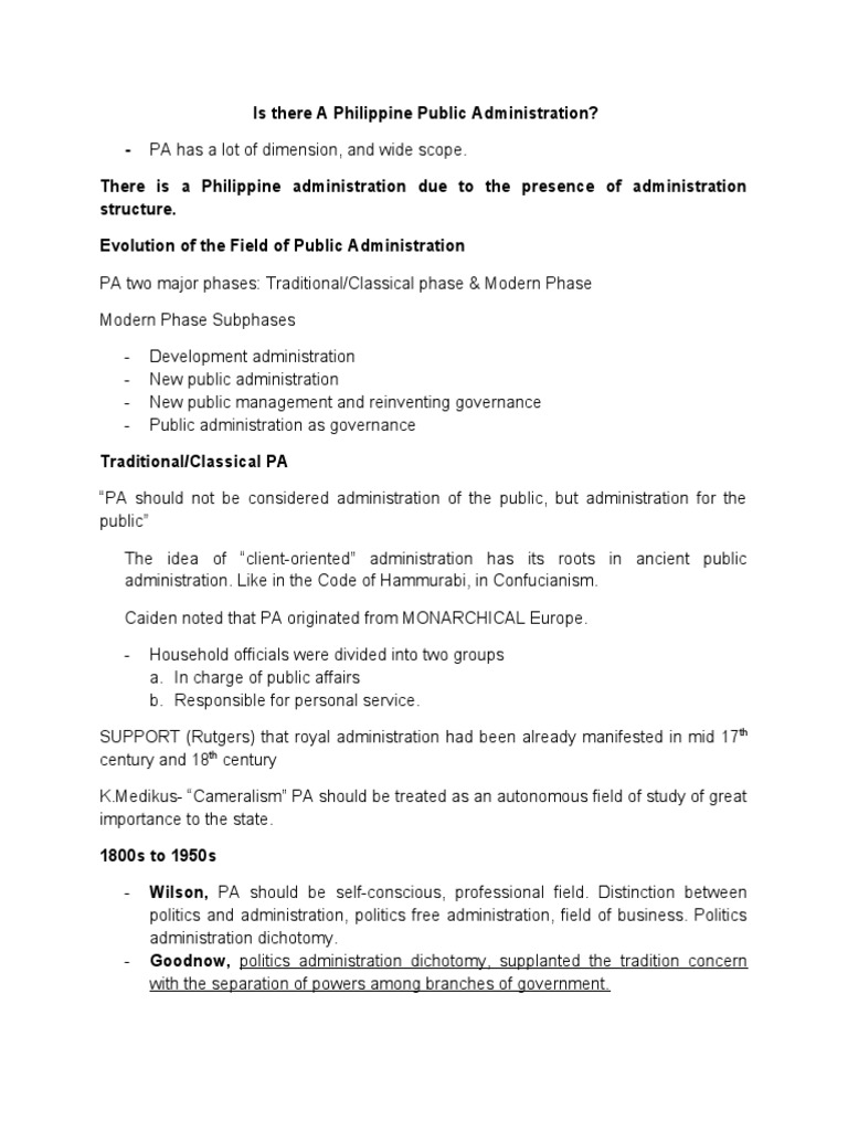 Is There A Philippine Public Administration | PDF | Governance | Public Administration