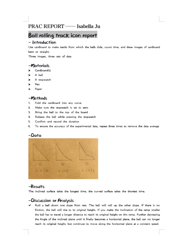 PRAC REPORT - Isabella Ju | PDF