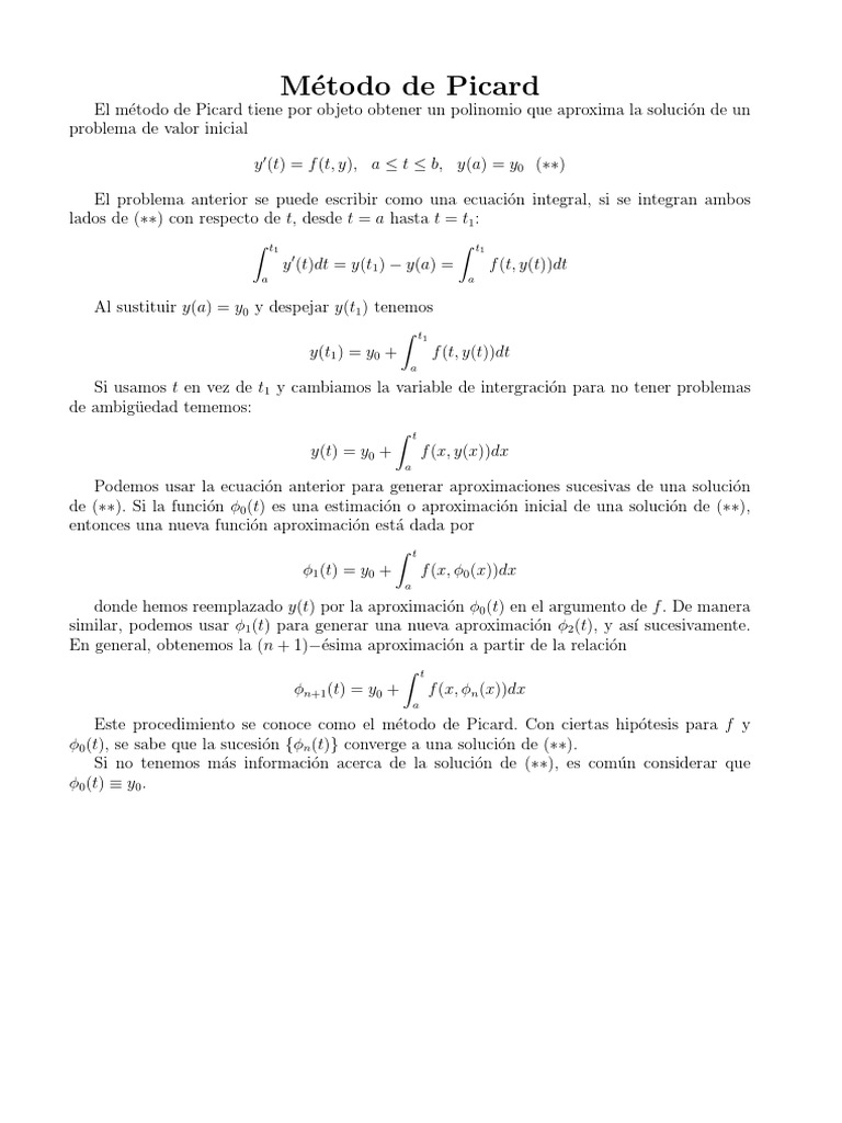 Metodo Picard | PDF