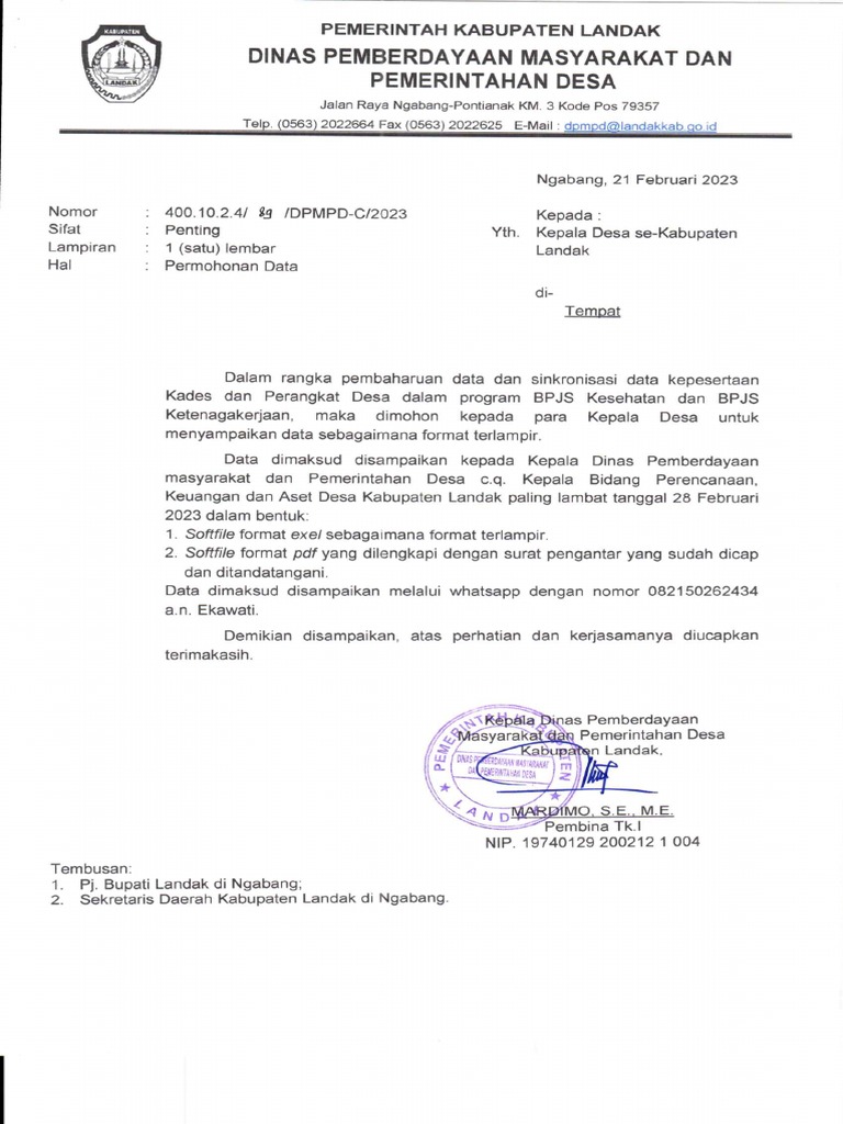 Permohonan Data | PDF