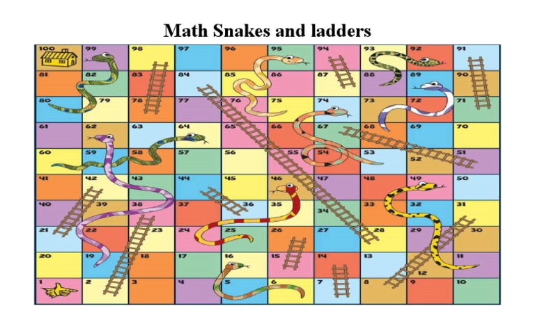 Math Snakes and Ladders | PDF