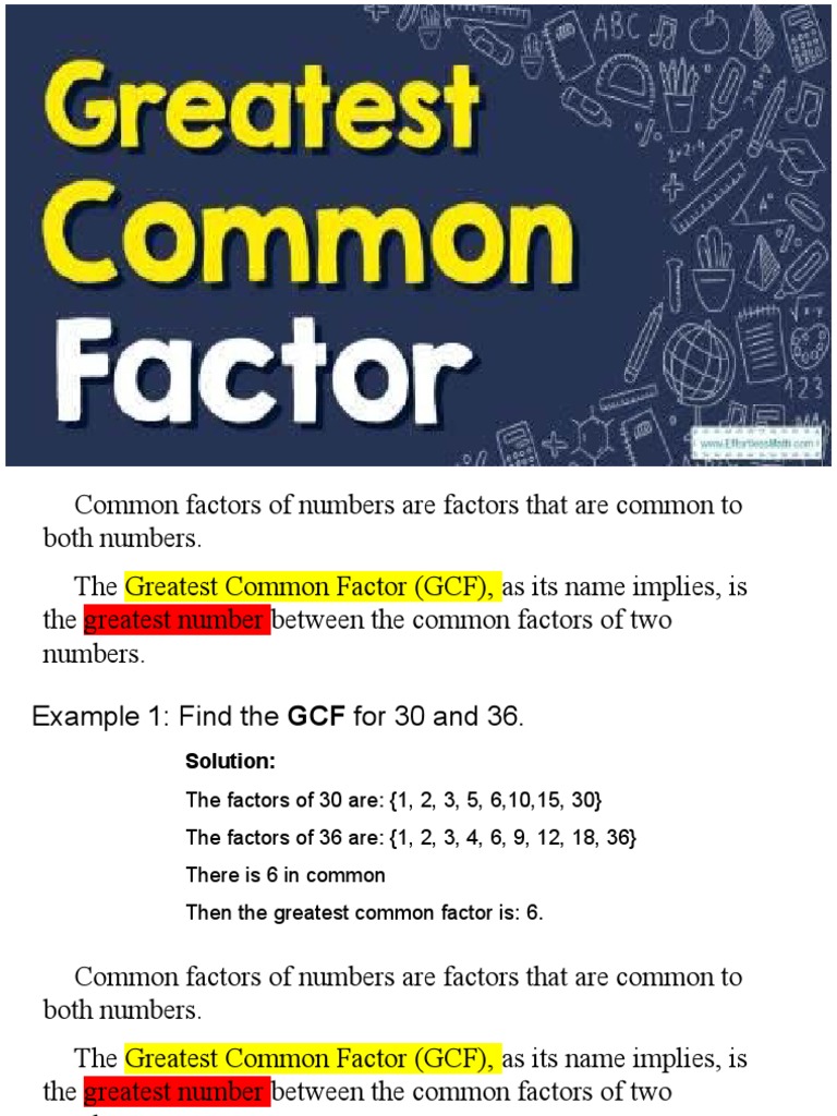 Factoring Polynomials With Common Monomial Factor | PDF | Factorization ...