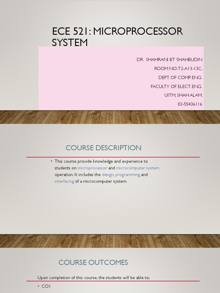 Microprocessor System Course Overview | PDF | Microcontroller | Logic Gate