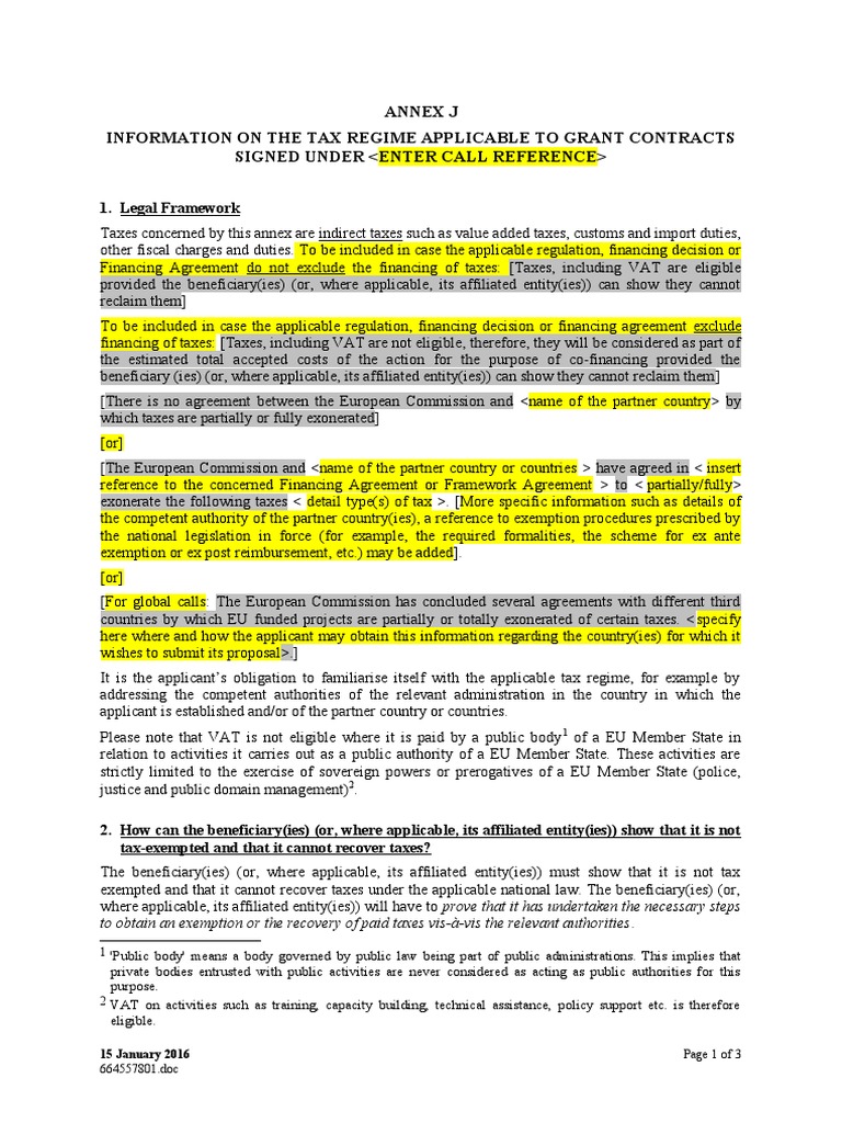 E3a1 Guidelines AnnexJ en | PDF | Taxes | Value Added Tax