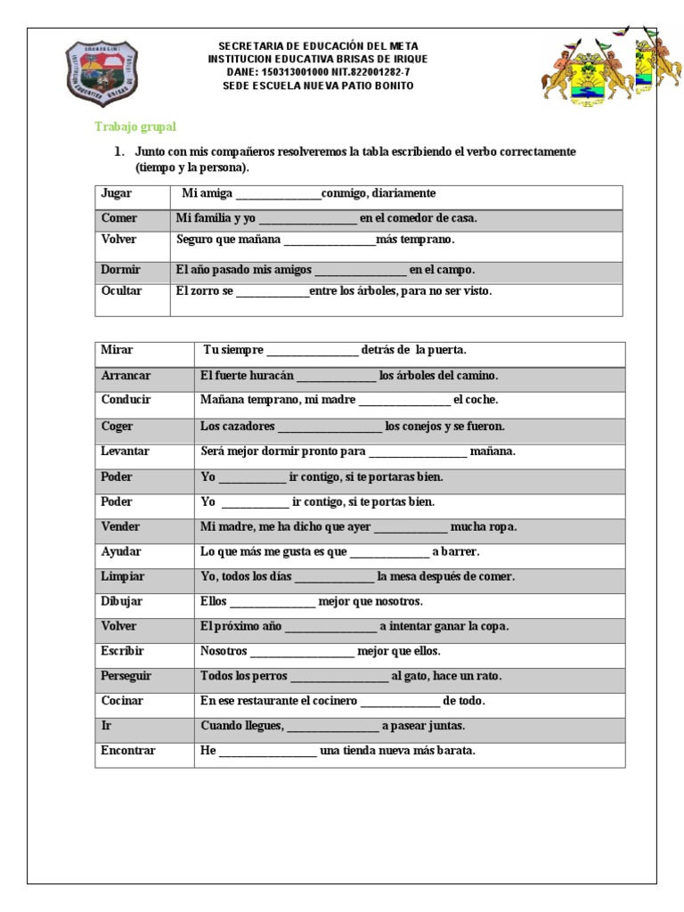 Guia de Español 2° Escuela Nueva | PDF
