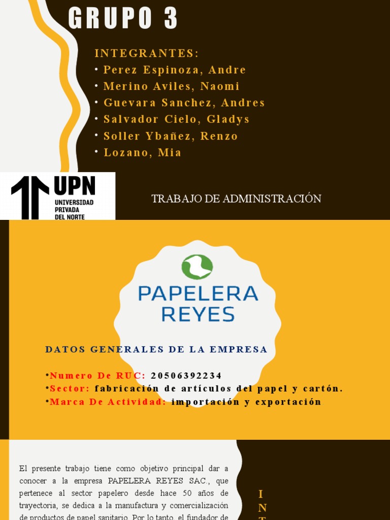 Grupo 3 - Papelera Reyes SAC | PDF | Gestión de recursos humanos ...