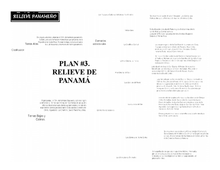 Geografía y Relieve de Panamá | PDF