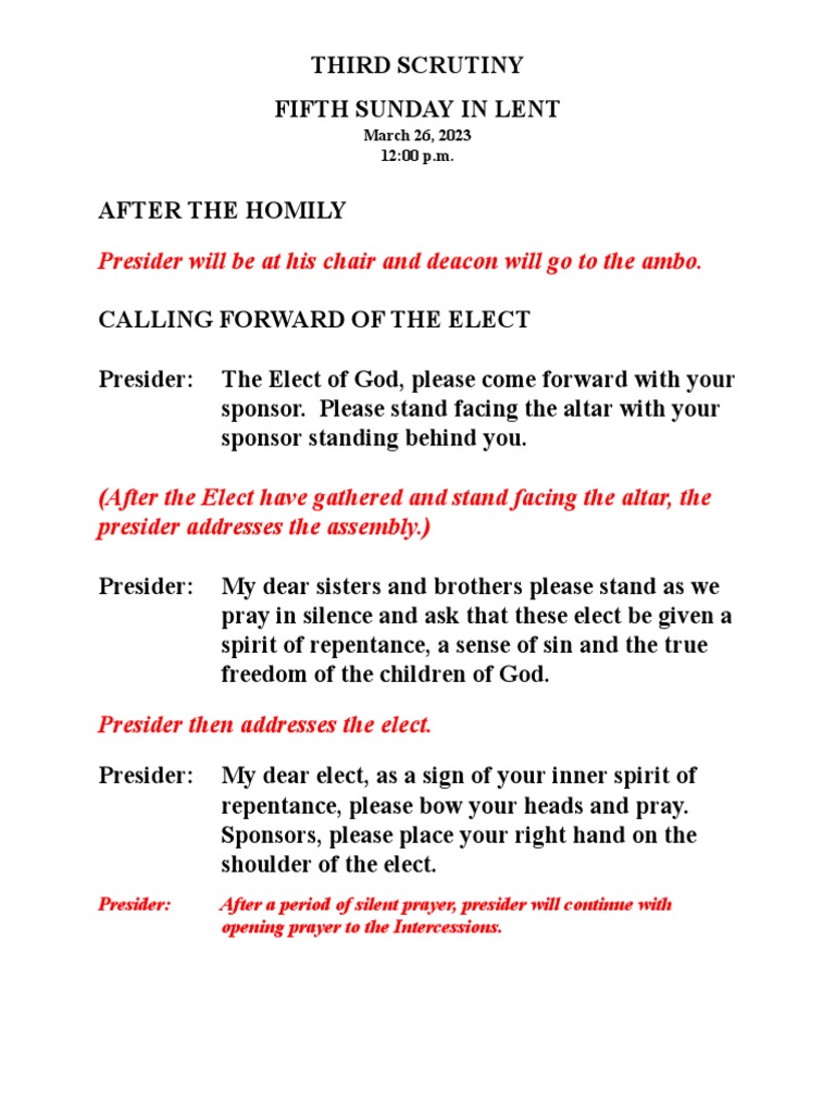 23 3rd Scrutiny PDF | PDF | God The Father | Logos (Christianity)