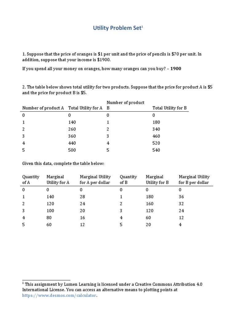 06 Utility | PDF | Utility | Business Economics