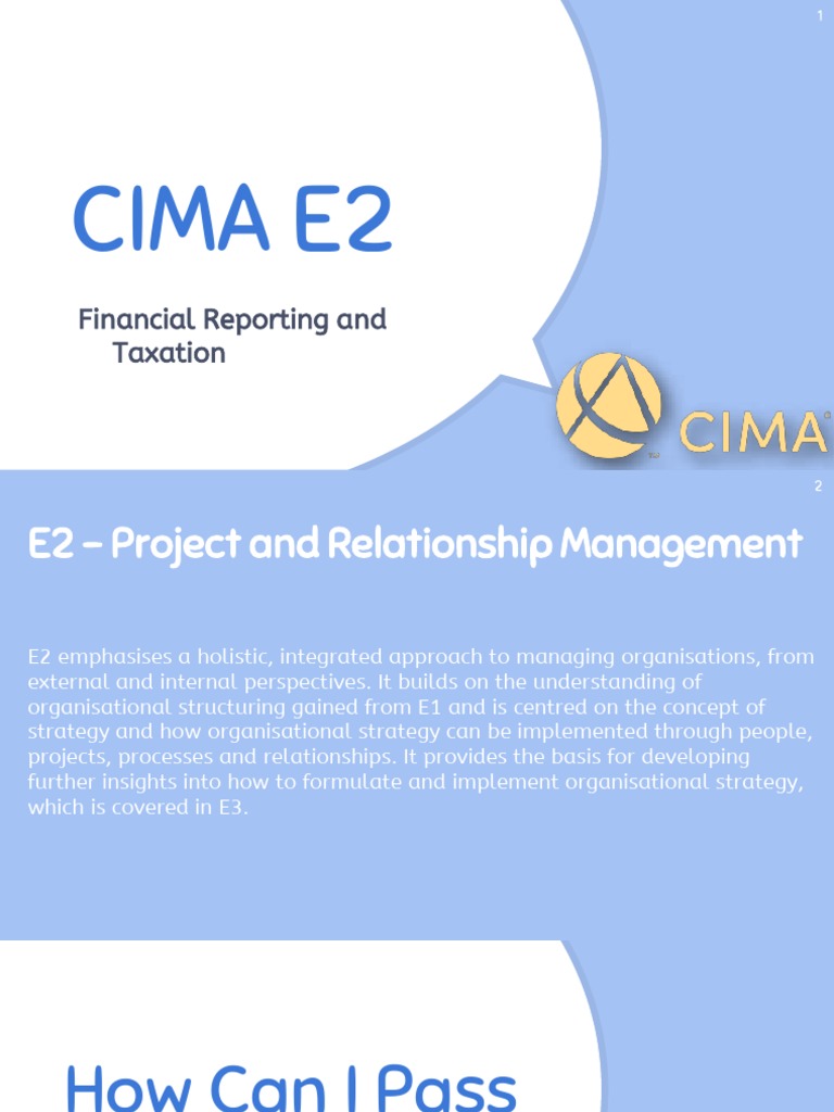 CIMA E2 Exam Success Guide | PDF | Business