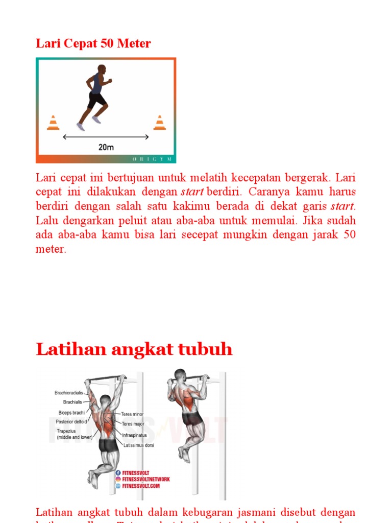 Lari Cepat 50 Meter | PDF | Kesehatan Holistik