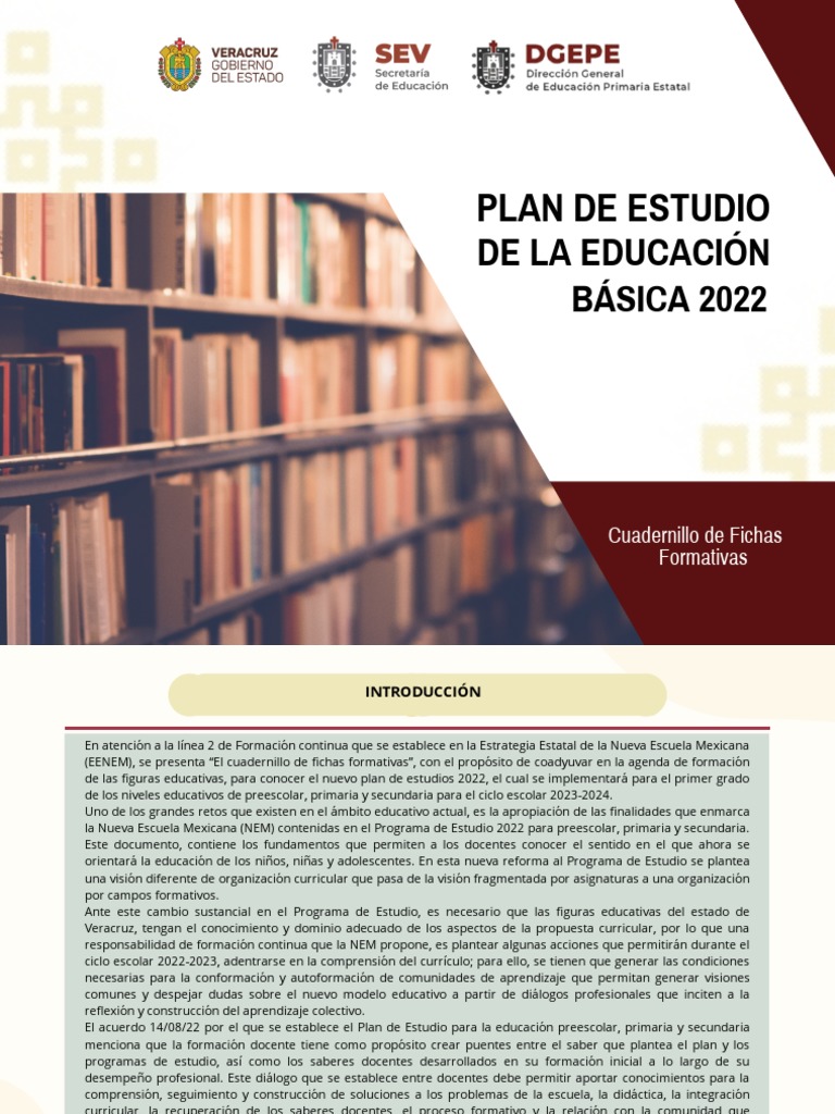 Plan de Estudio de La Educación Básica 2022 PDF | PDF | Plan de estudios | Inclusión (Educación)