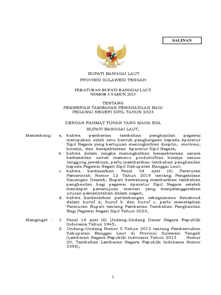 Perbup TPP 2023 PDF | PDF