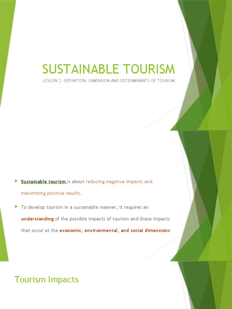 Sustainable Tourism Impacts Guide | PDF | Tourism | Sustainability