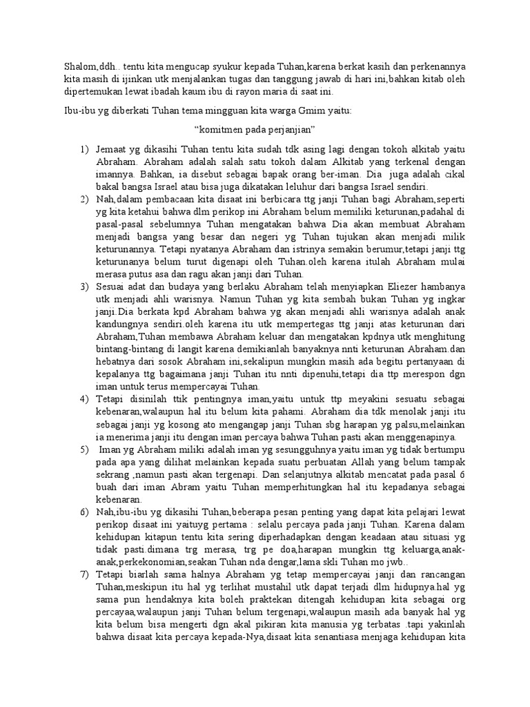 Iman dan Janji Tuhan | PDF