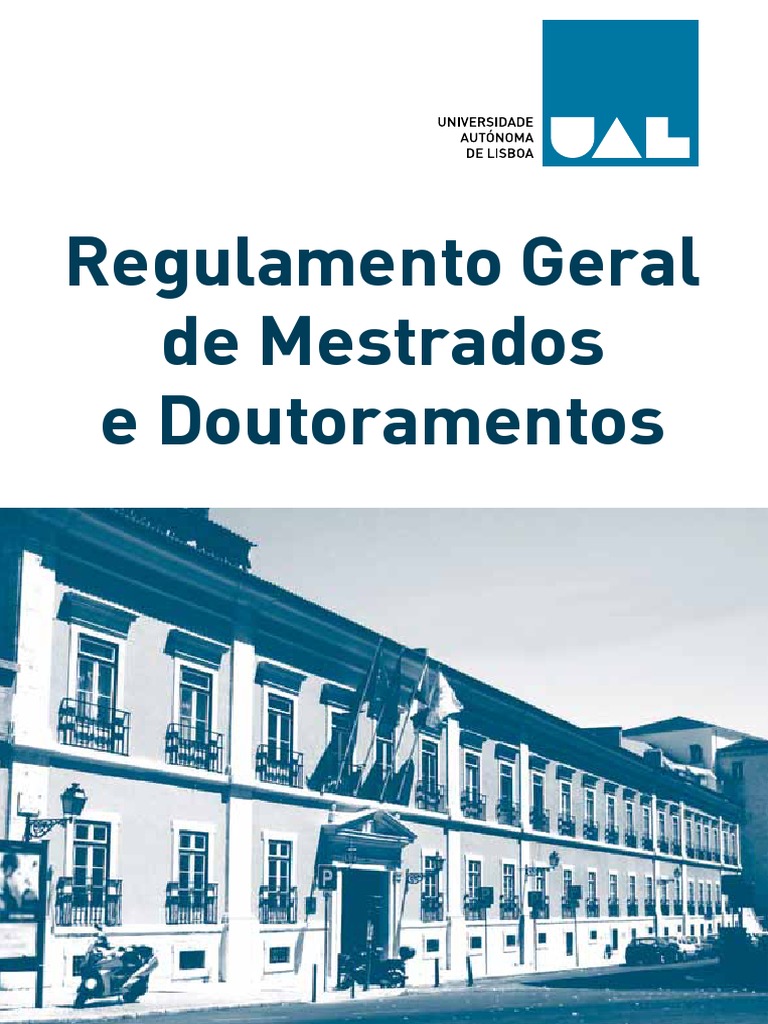 Regulamento de Mestrados da UAL 2025/2026 | PDF | Diploma acadêmico ...