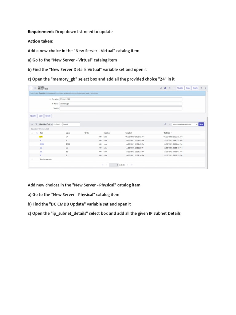 LLD - Need to Add Locations in Service Now | PDF