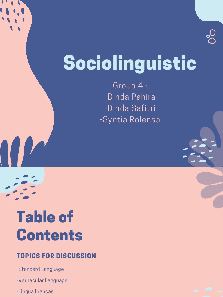 Socio Linguistic PDF | PDF | Languages | Foreign Language Studies Socio Linguistic PDF | PDF | Languages | Foreign Language Studies