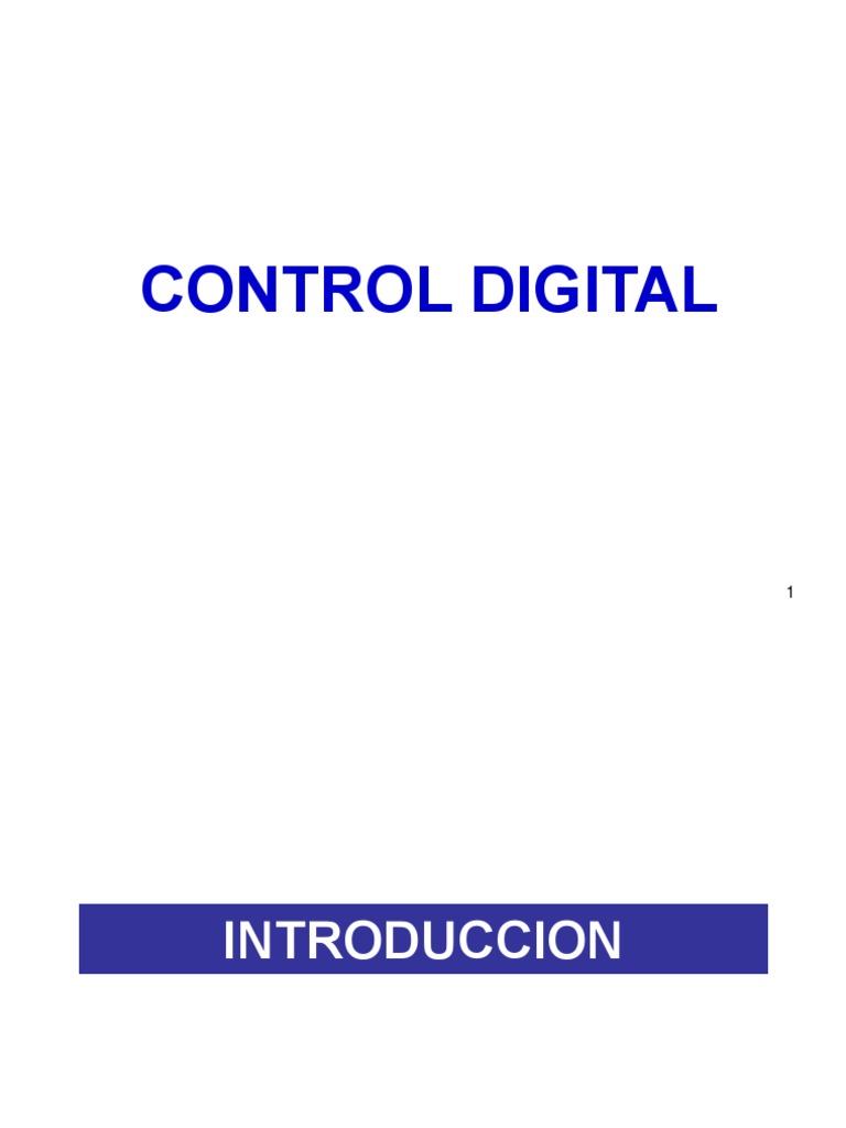 Control Digital Introduccion | PDF | Simulación | Sistema de control