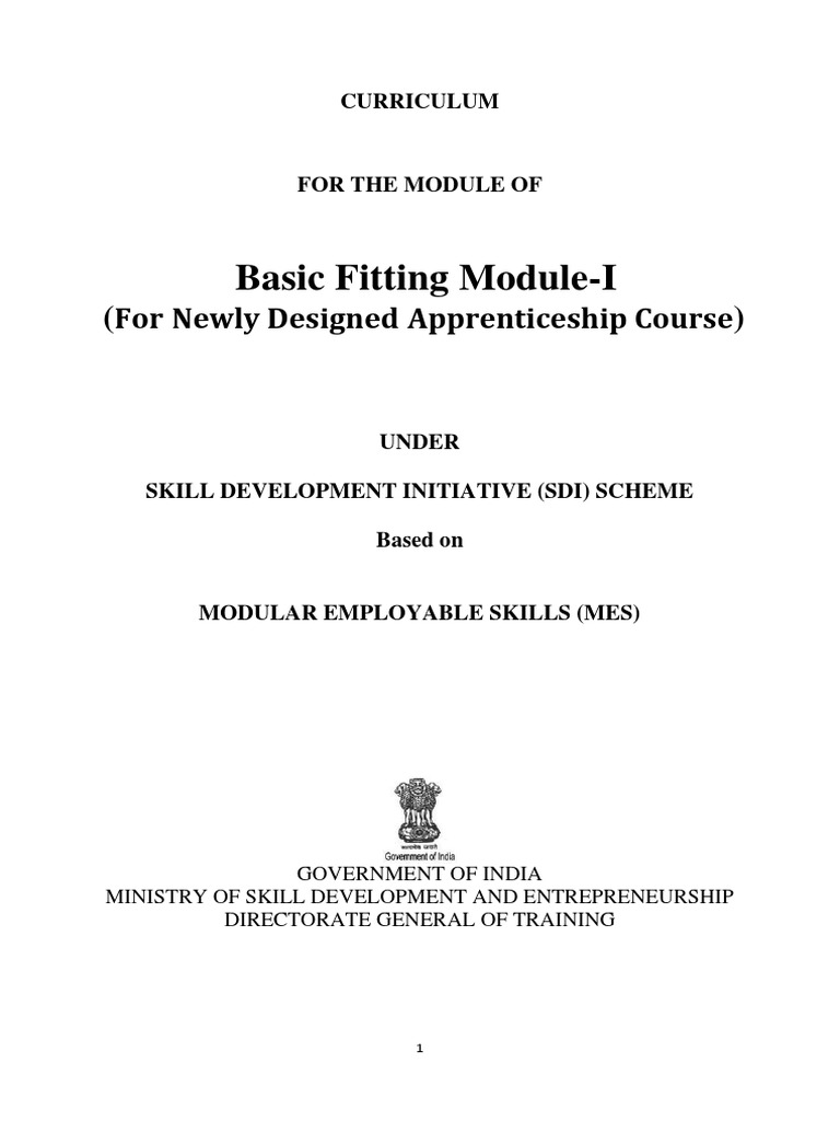 Basic Fitter Module-1 | PDF